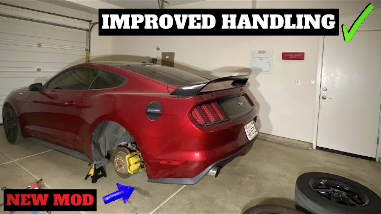Installing A New Sway Bar On Mustang Ecoboost! (s550) - YouTube