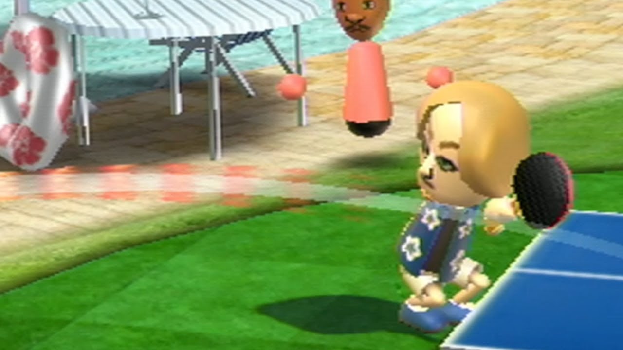 absolutely clapping the competition in wii sports table tennis - YouTube