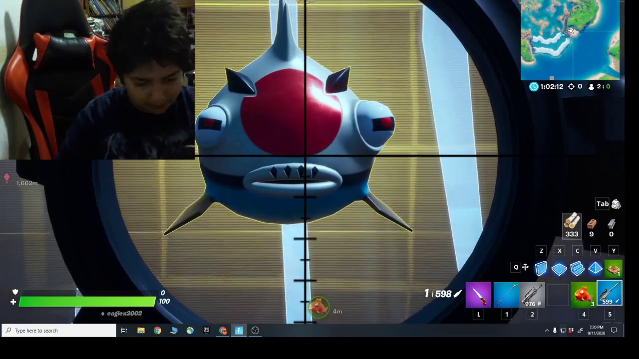 I found the vendetta fish in fortnite - YouTube