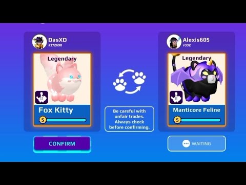 Pet Trading ️🤣 Fox Kitty For Manticore feline 😌 trading with our ...