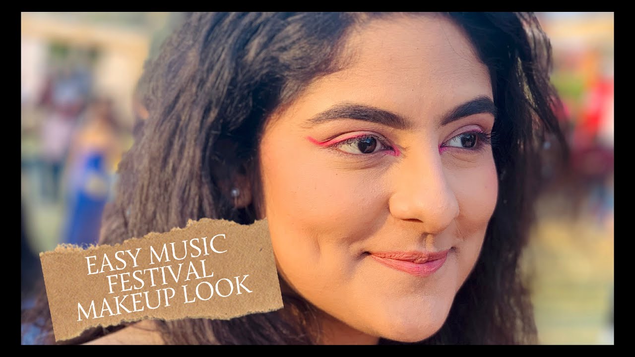 EASY MUSIC FESTIVAL MAKEUP LOOK 🦋💖 - YouTube
