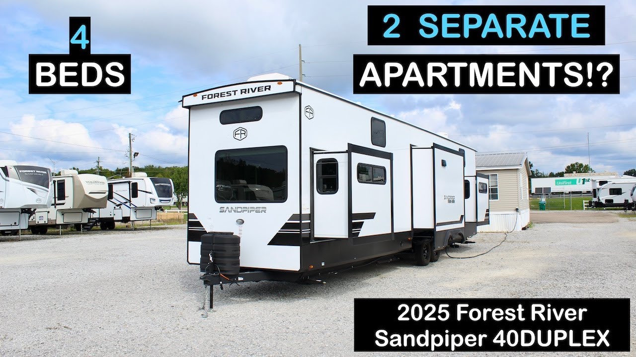 Park Model RV Built Better Than a Tiny House?! 2025 Sandpiper 40DUPLEX ...