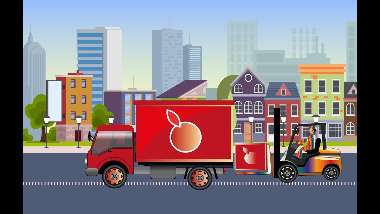 colors for Kids : colors for Kids with truck food delivery Colors for ...