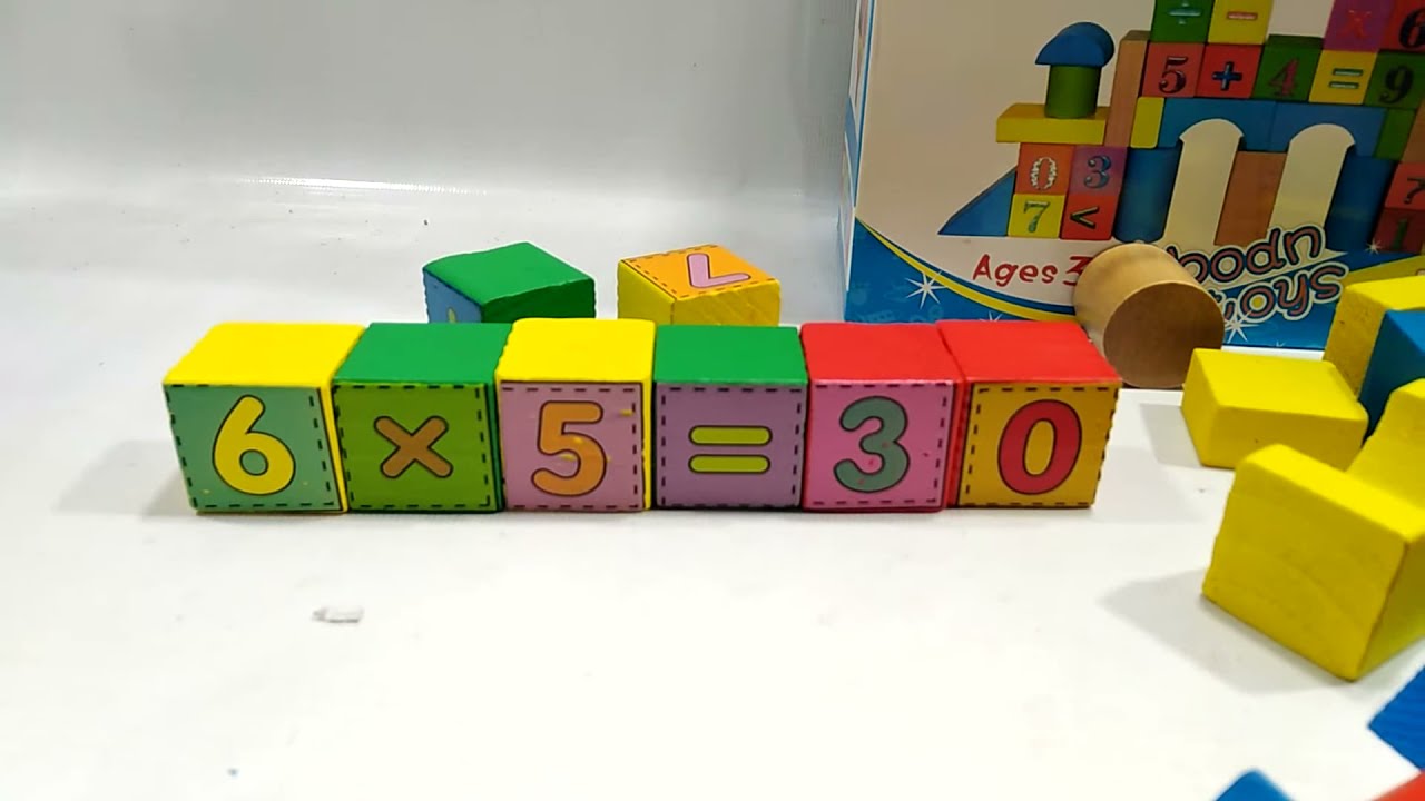 Mathematics Wooden Blocks | Building Blocks | Stacking Blocks | 50 ...
