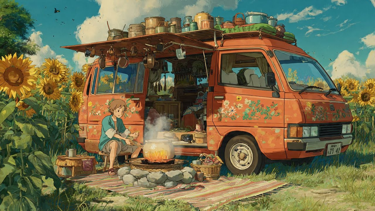 🚐 Endless Road Trip Lo-fi | Cozy Van Life Night Drive | Nonstop Chill ...