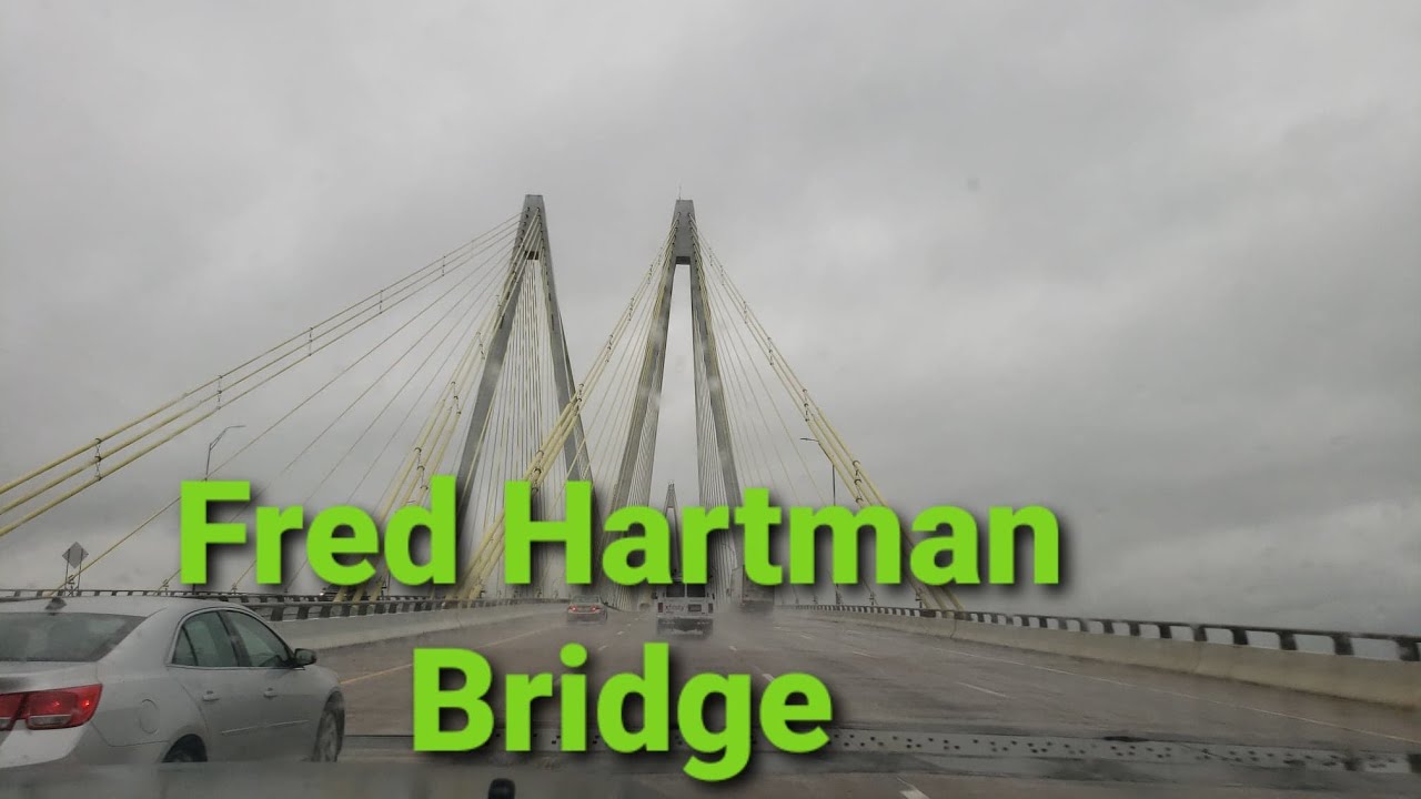 Passing Fred Hartman Bridge - YouTube