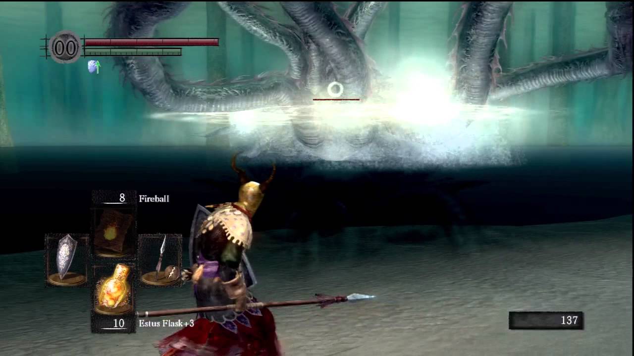 Dark Souls - Ash Lake Hydra - YouTube