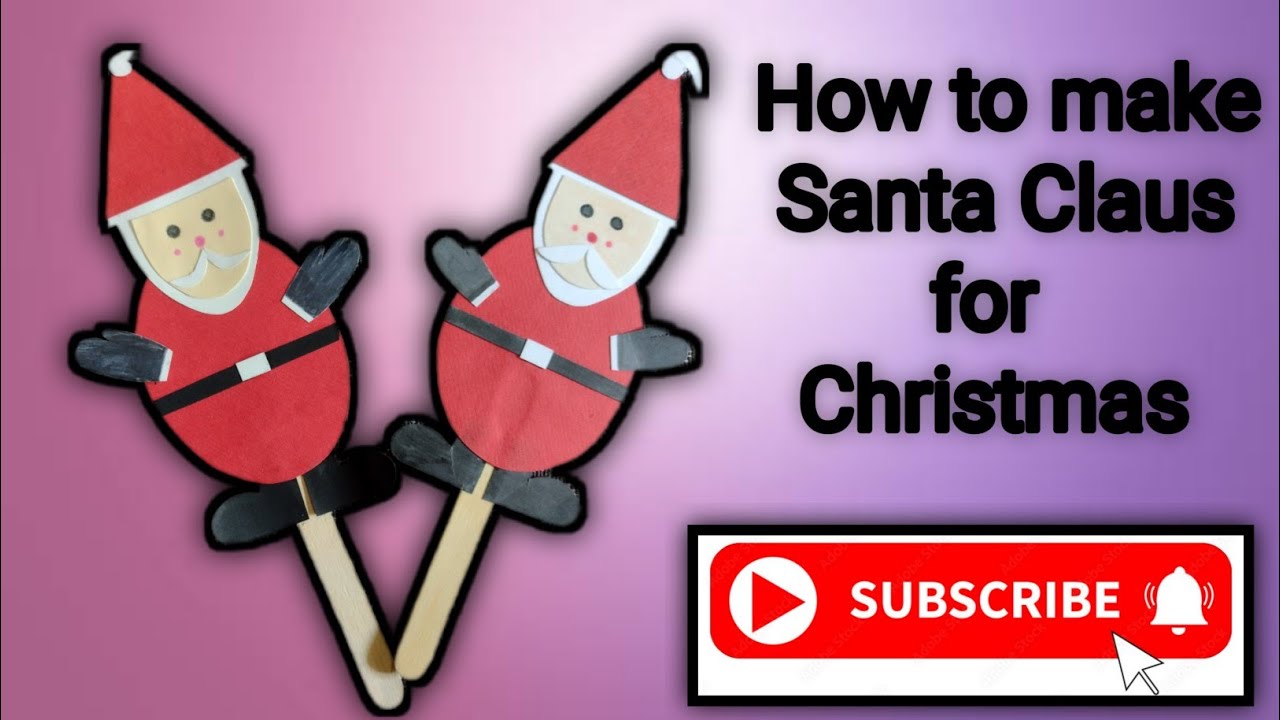 How to make Santa Claus with paper/Christmas Special craft/Paper craft ...
