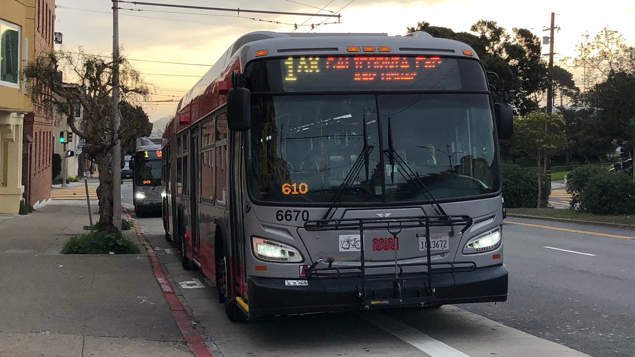 The New Express! 2018 New Flyer XDE60 #6670 on route 1X - YouTube