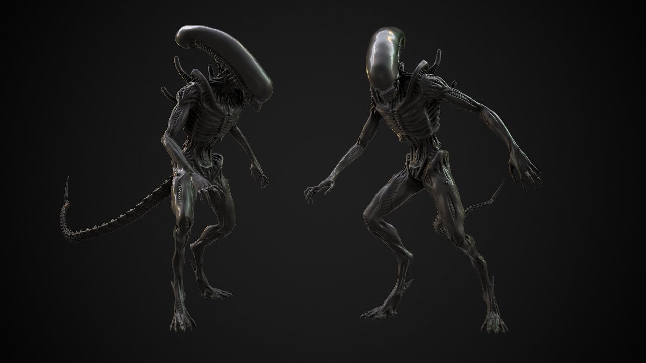 Alien. Sculpt in Zbrush - YouTube