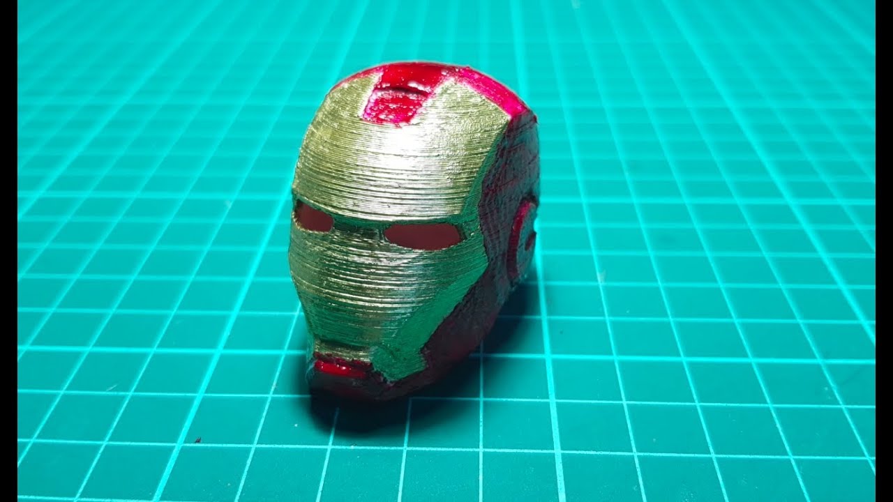 3d printing timelapse #3 Iron Man helmet - YouTube
