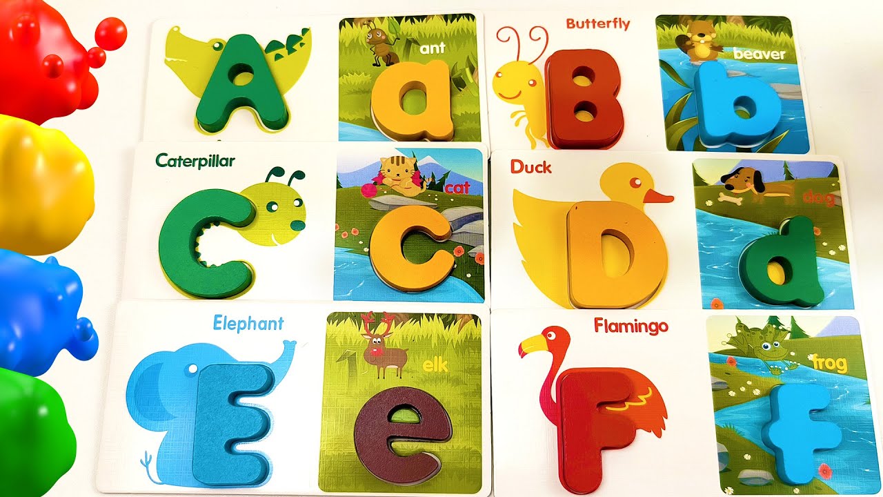 Learn ABC Uppercase and Lowercase Alphabet Letters | Activity Puzzle ...