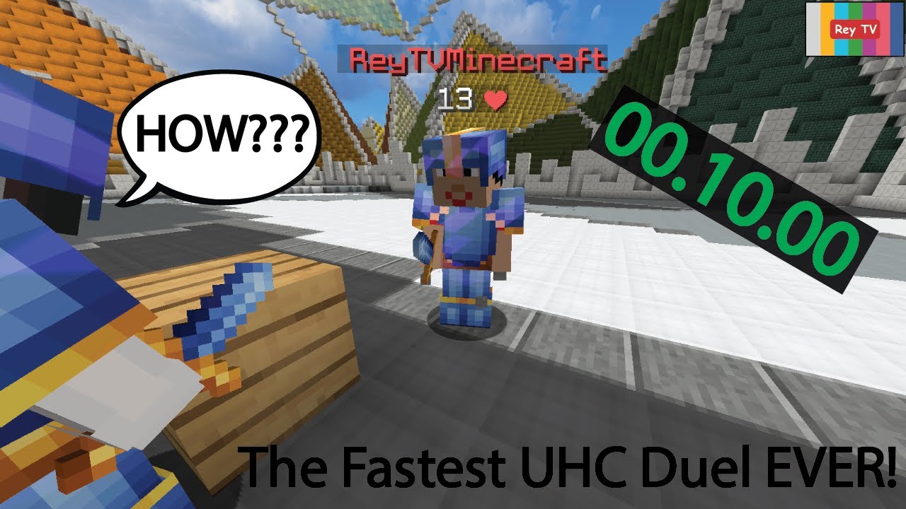 The FASTEST Minecraft UHC Duel You Have EVER Seen! #shorts - YouTube
