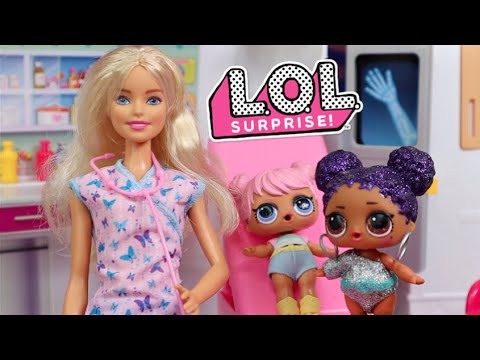 LOL Doll Sick School Morning Routine with Barbie Doctor - YouTube