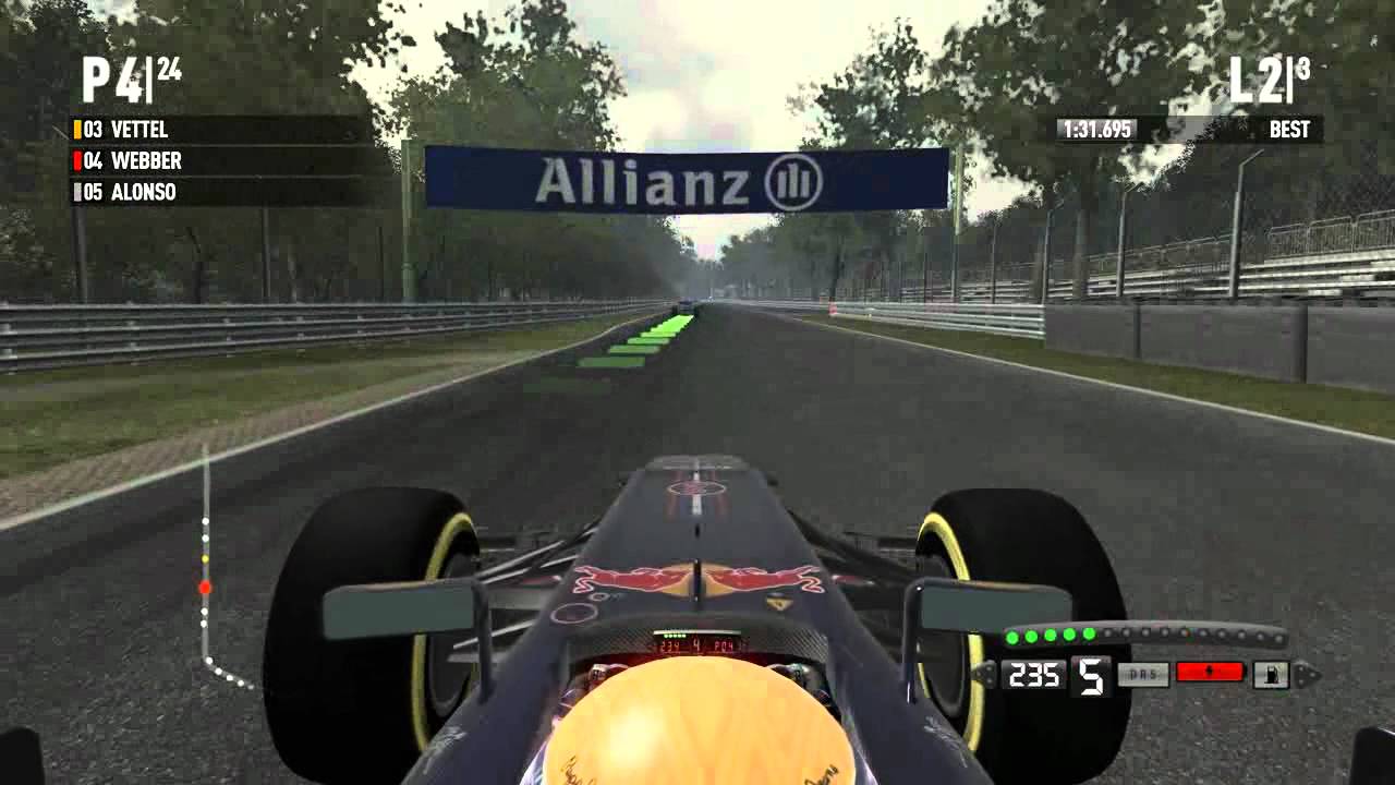 F1 2011 PC Gameplay Italy Monza - YouTube