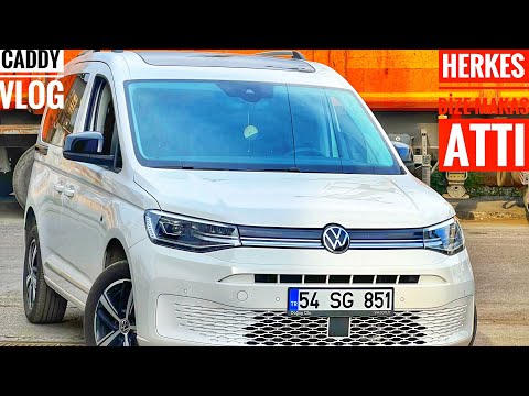 HERKES BİZE MAKAS ATTI! | YENİ VW CADDY GECE VLOG| KM’DE 2.5 LİRA YAKTI OTOBANDA GAZLADIK