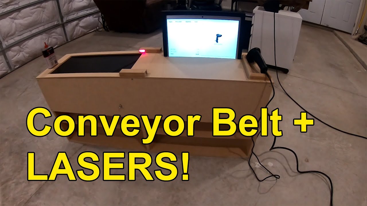 Make a Working Conveyor Belt, Barcode Scanner and Card Reader - YouTube
