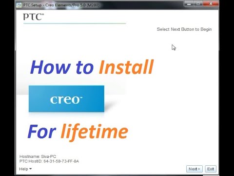 How to Install Creo 5.0 for lifetime - YouTube