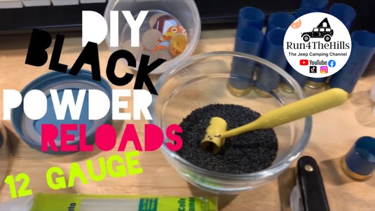 DIY Black Powder 12 gauge shotgun Loads-Run4TheHills - YouTube