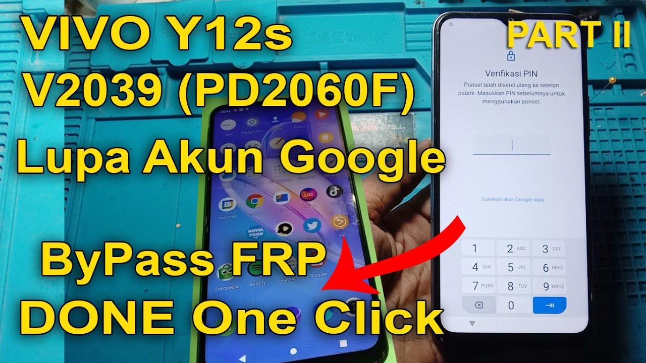 Cara Hapus Akun Google Vivo Y12s PD2060F (BYPASS FRP) - YouTube