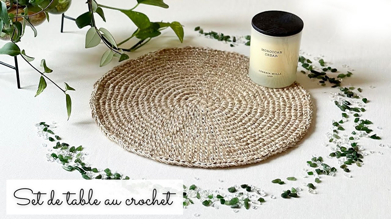 Comment faire un set de table au crochet ? Explications avec le fil de ...