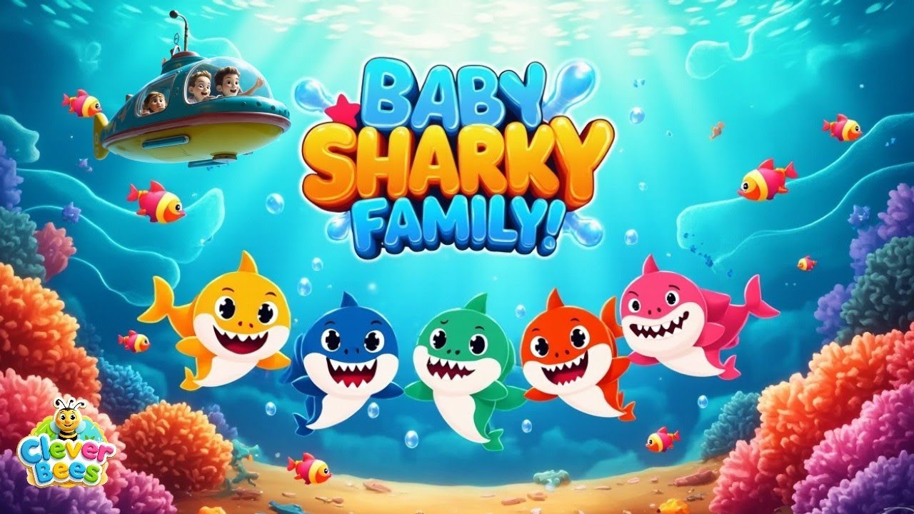 Baby Shark | Baby Sharky Family Song | #babyshark | Nursery Rhymes ...