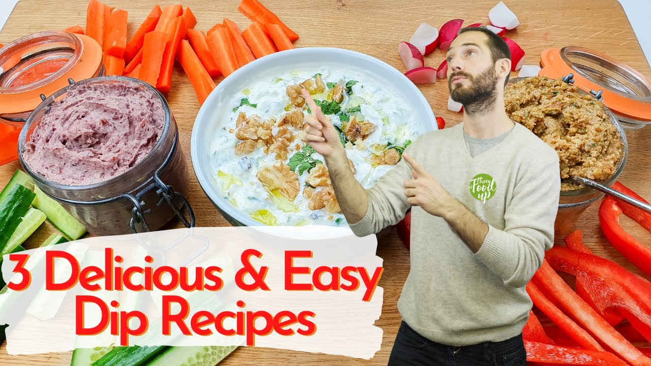 3 Delicious & Easy Dip Recipes | Done in 30 minutes - YouTube