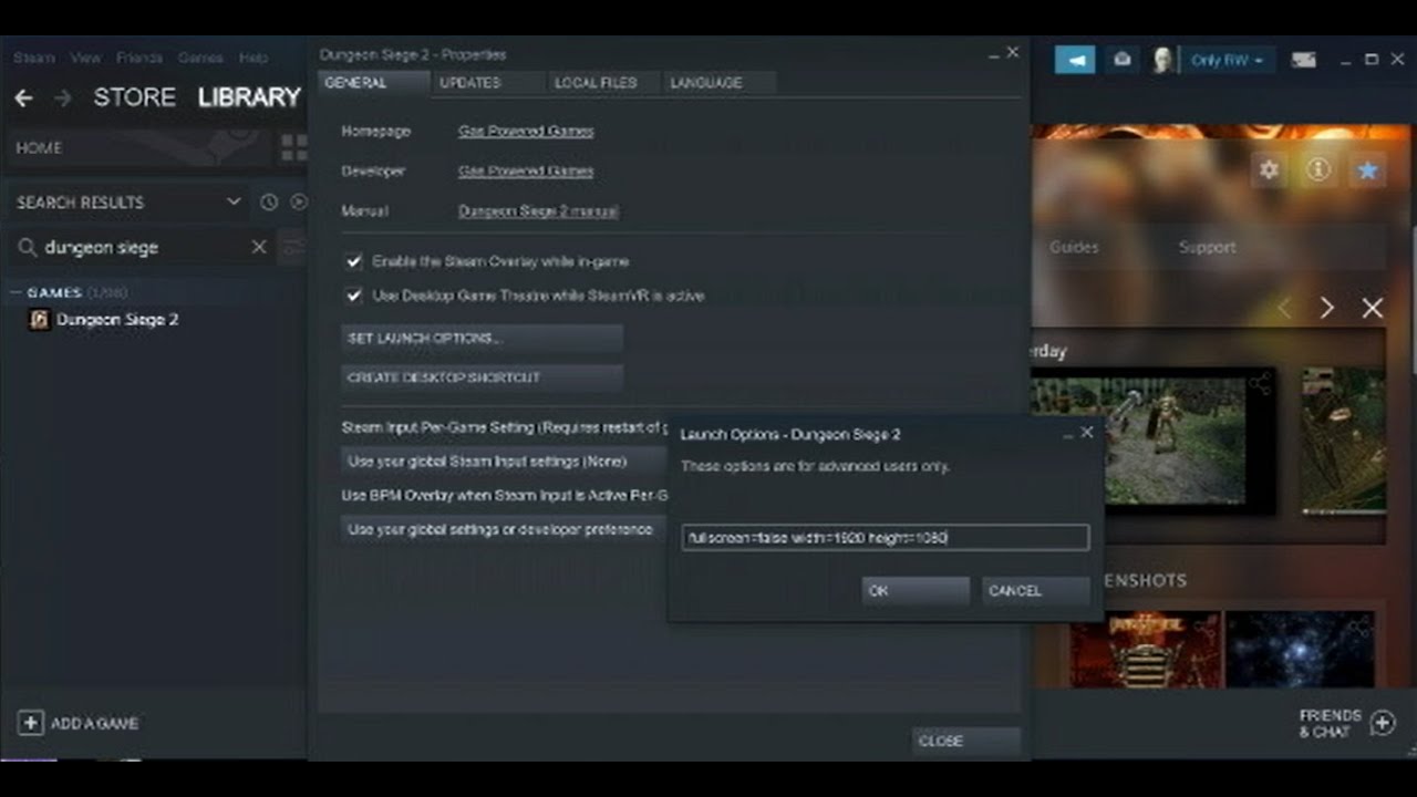 How to fix Dungeon Siege 2 Steam Window Error? OUTDATED FROM APRIL 2022 ...