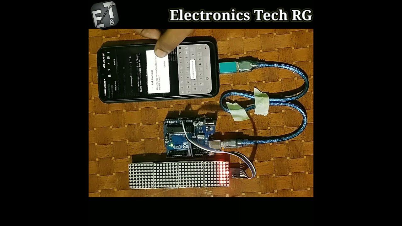 Scrolling Text Display Using Arduino & LED Dot Matrix. #short # ...
