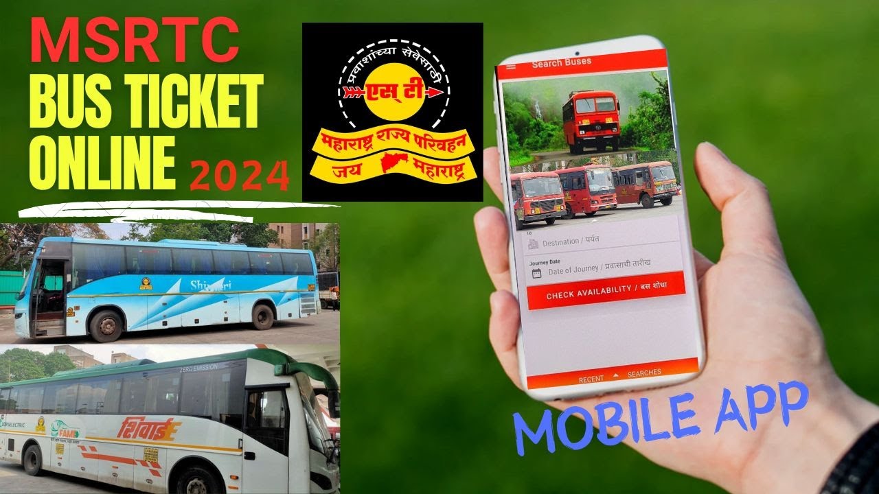 How to Book ST bus tickets Online by Mobile in Hindi? 2024 msrtc bus booking online aise karte ...