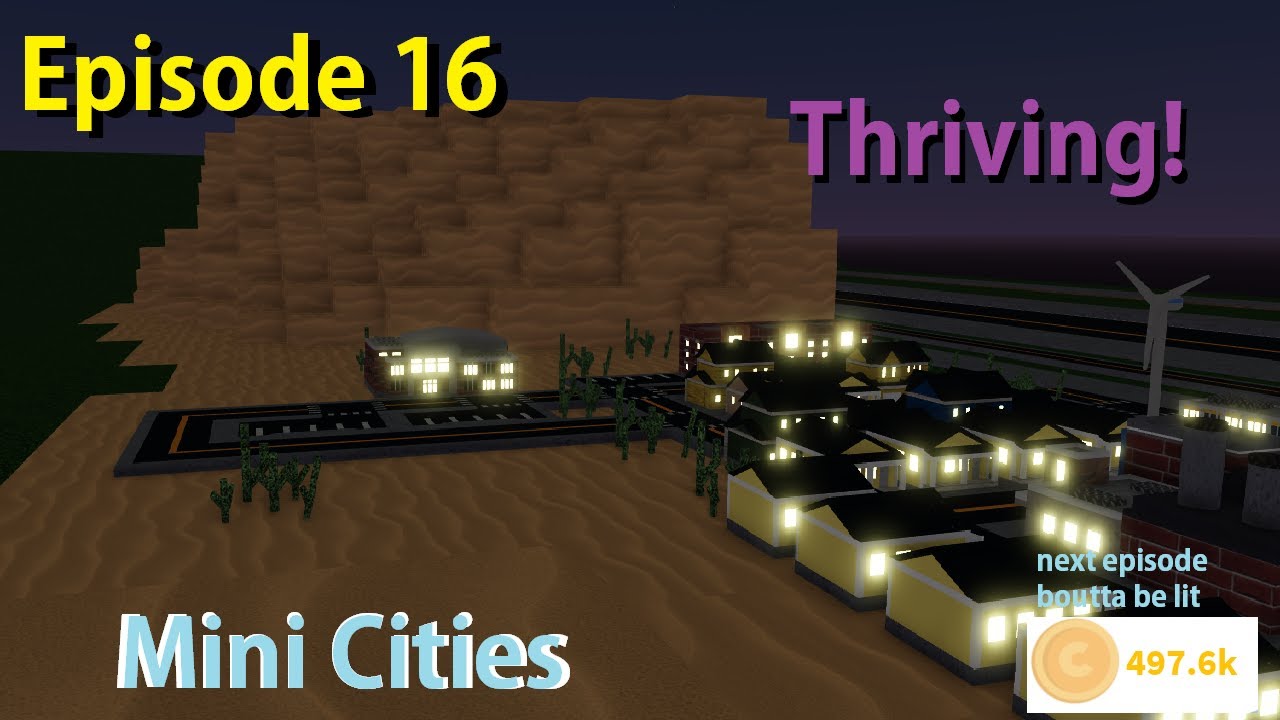 ROBLOX Mini Cities Episode 16: Thriving town! - YouTube