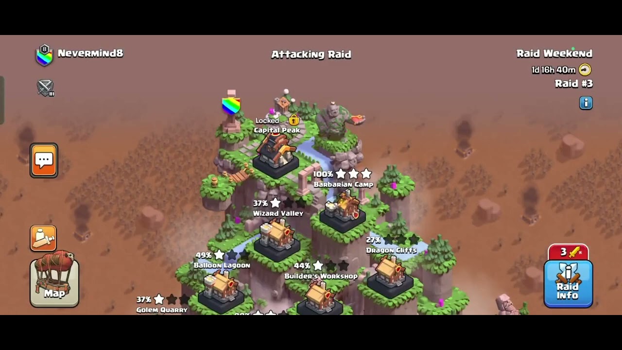 Attacking Raid। Raid weekend Raid # 1 #coc #gaming #clash of clans ...