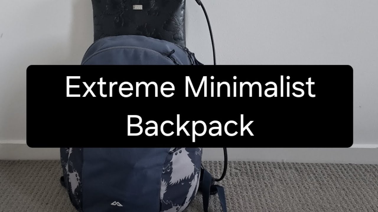 Extreme Minimalist Challenge | everything fits in my backpack - YouTube