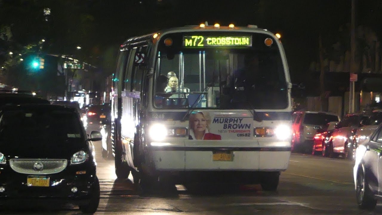 MTA NYCT Bus: 1999 Nova-RTS M72 Bus #5248 at 2nd Ave-E 72nd St (Evening ...