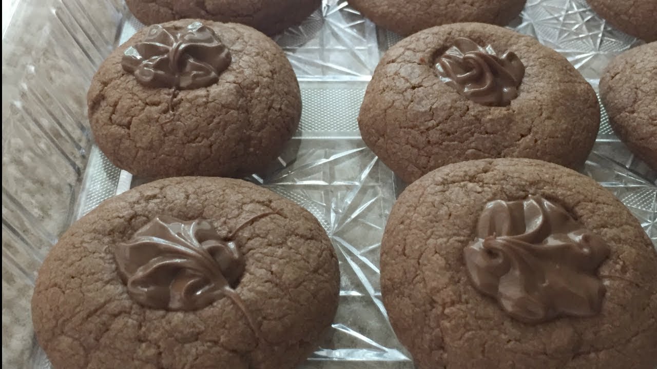 Nutella Drop Cookies (Only 3 Ingredients) - YouTube