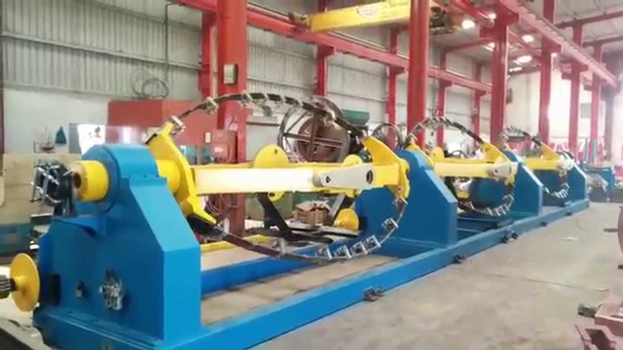 1+3 Skip Laying Machine-Drum 1250mm - YouTube