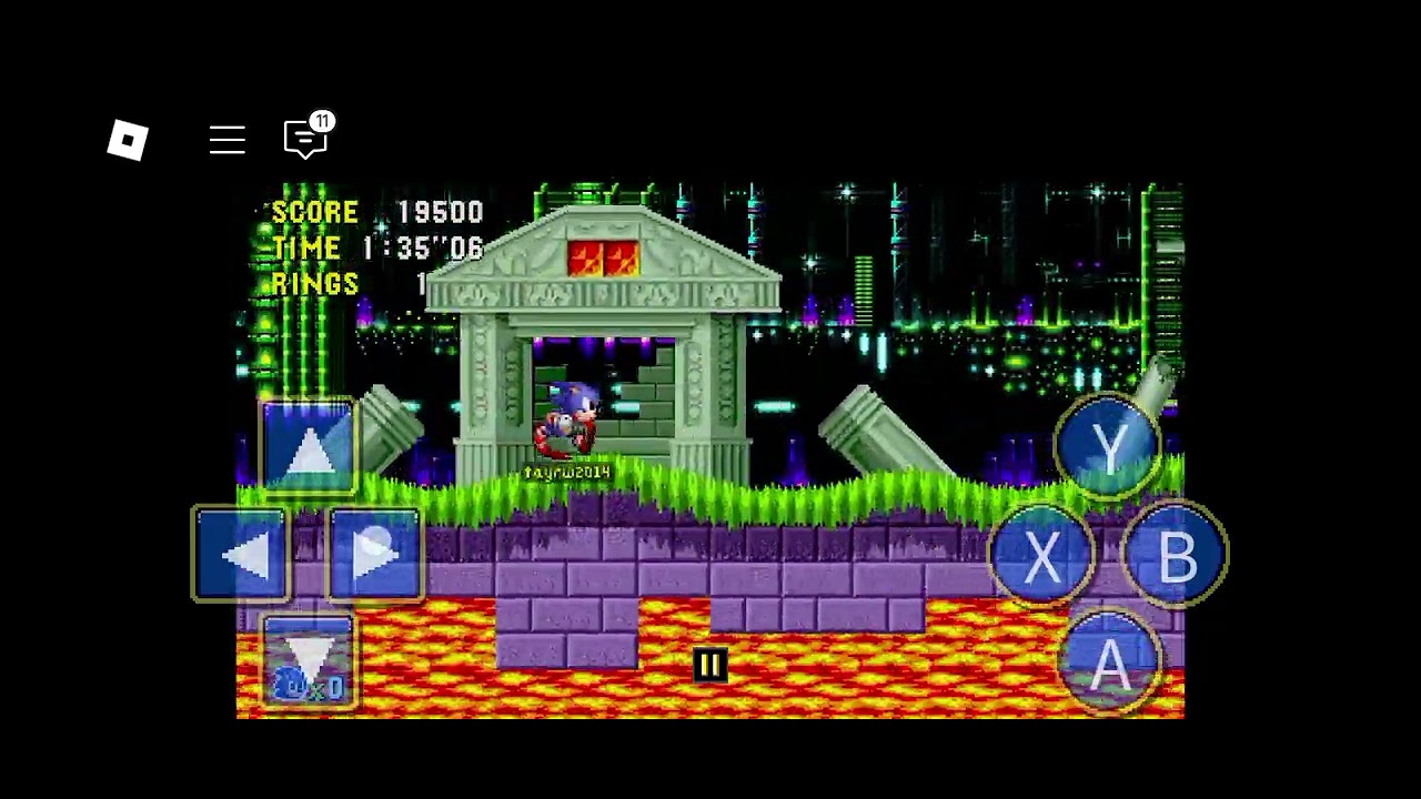 Classic Sonic Simulator Server test v13 (otra vez) - YouTube