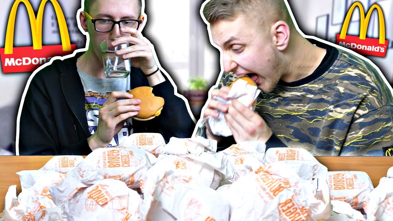 🍔 25 CHEESEBURGER CHALLENGE! *10.000 kcal* GRUBY VS CHUDY! - YouTube