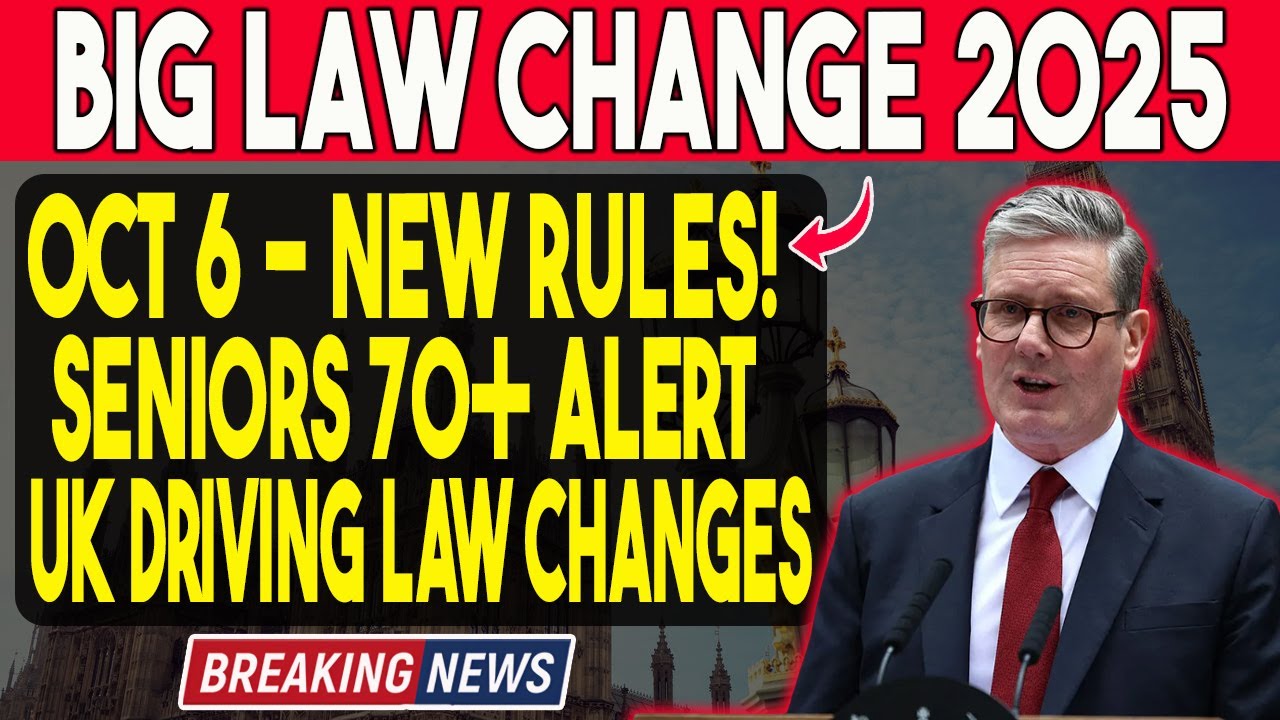 "UK Driving Law Changes for Seniors 70+ – Major New Rules Start October ...