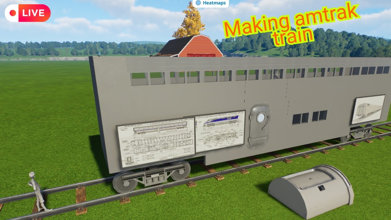 Making an amtrak train!!!!!!Planet Coaster 2!!!!!! - YouTube