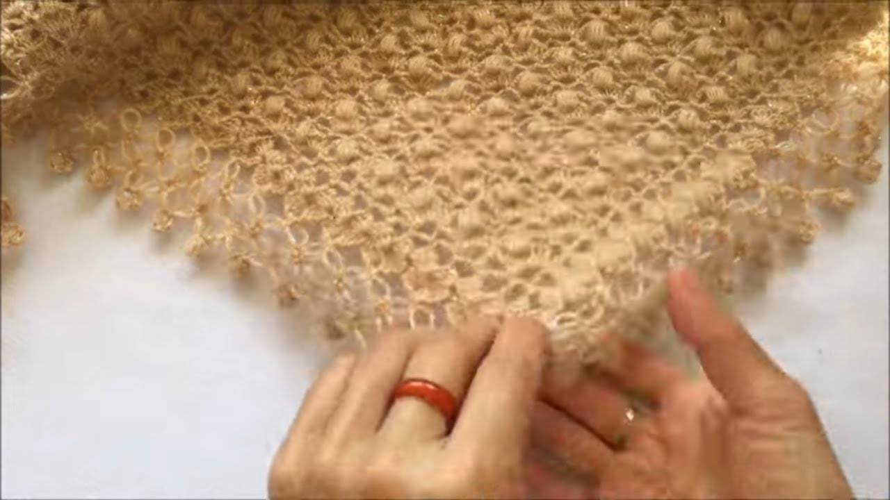 Very easy triangle shawl making for beginners..Triangle Shawl Models ...