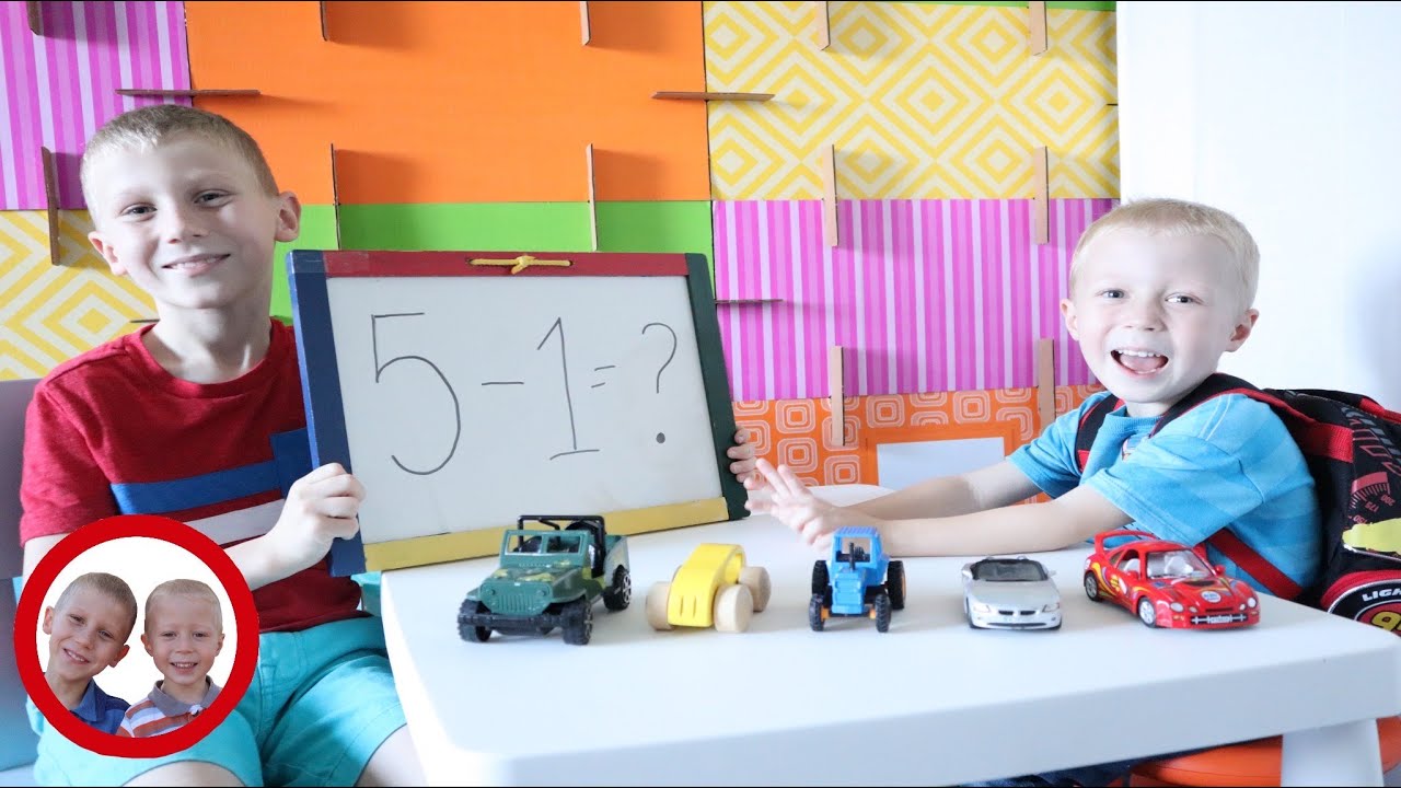 Learn Math Using Cars with Mike and Jake | Kids Play School | Pretend ...