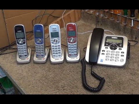 Uniden DECT1588-5 DECT 6 Cordless/Corded Phone | Initial Checkout - YouTube