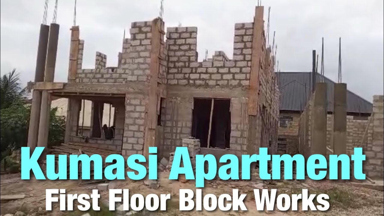 Building In Ghana 🇬🇭 | Kumasi Project First Floor Block Walls | luxury ...