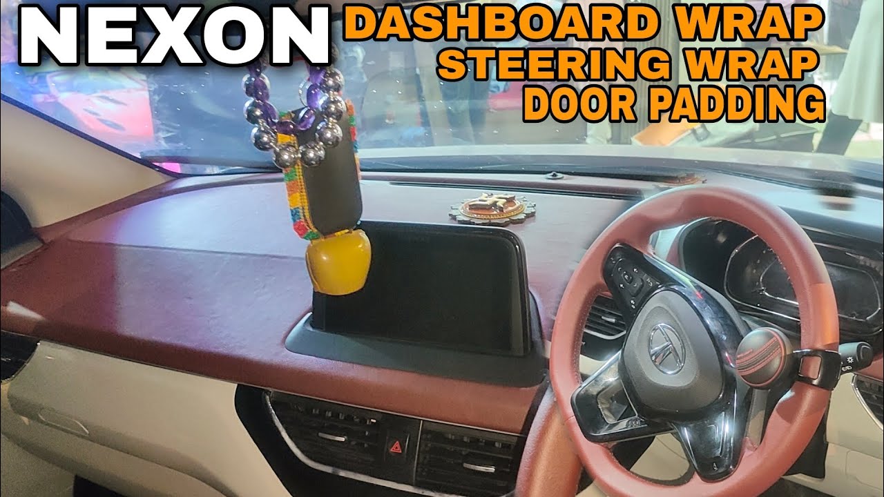 NEXON INTERIOR MODIFICATION DASHBOARD WRAP STEERING WRAP & DOOR PADDING ...