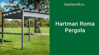 Hartman Roma Pergola 3m x 3m - Bronze Caramel - £399 | Garden4Less UK Shop