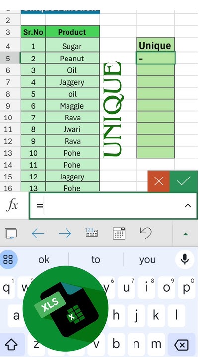 Unique Function in Excel - YouTube