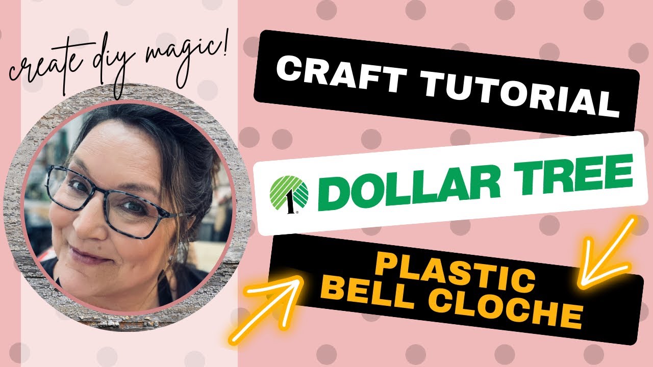 Dollar Tree | plastic bell cloche | lighted craft - YouTube