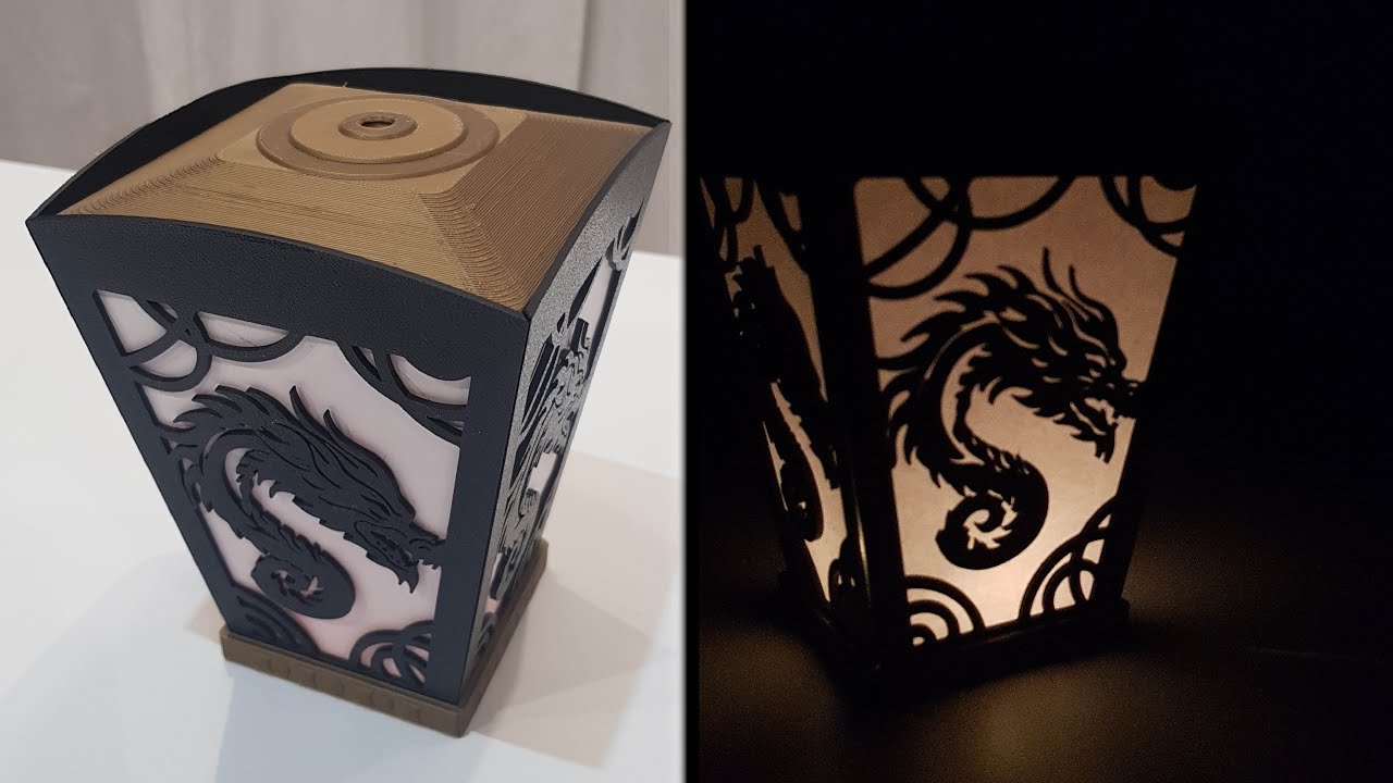 3D Printable Dragon Lantern Assembly Tutorial ASMR - YouTube