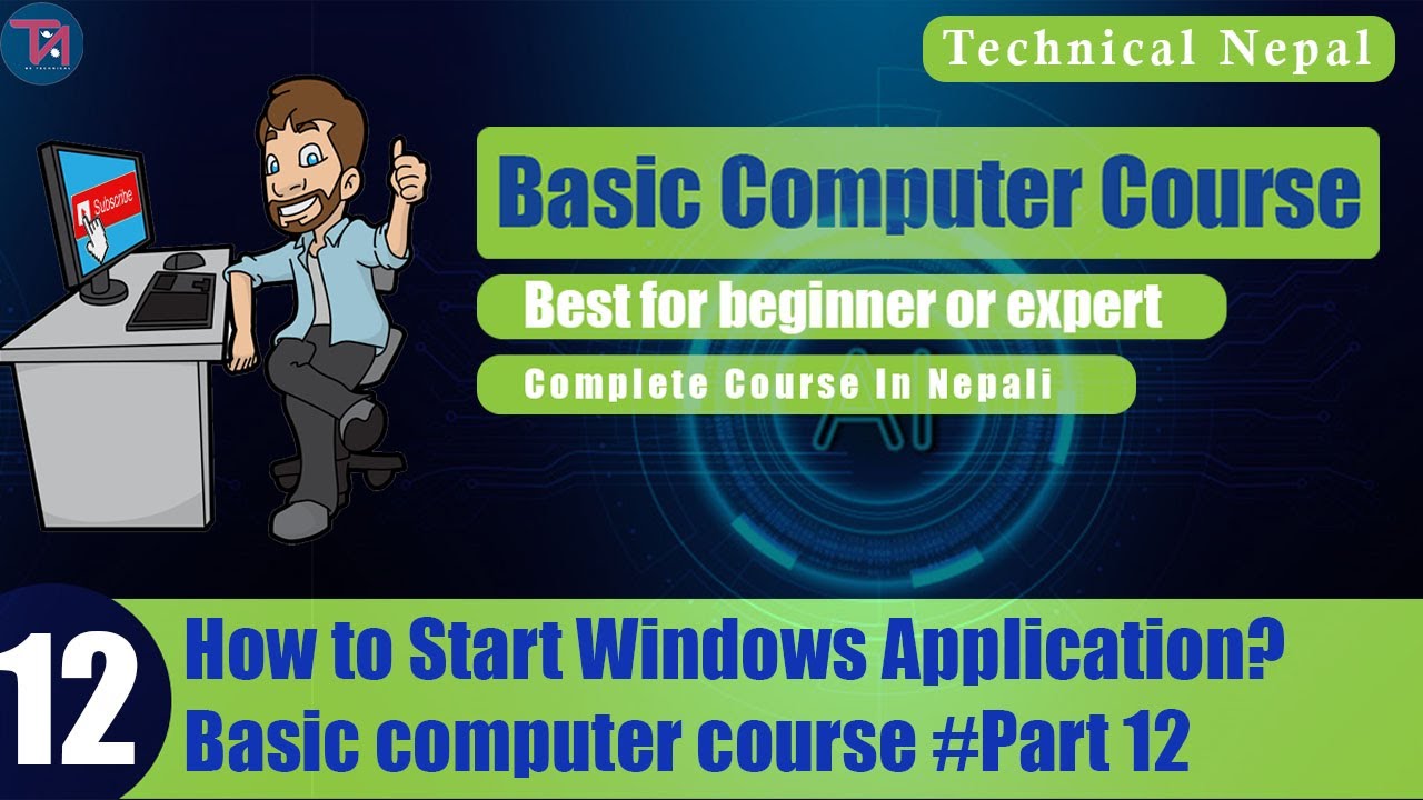 What is Windows Application in Nepali | Basic Computer Course part 12 ...